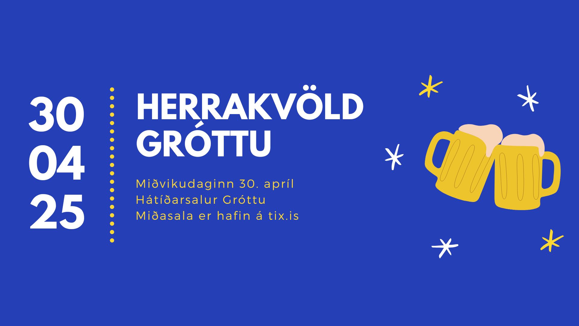 Herrakvöld Gróttu | Tix